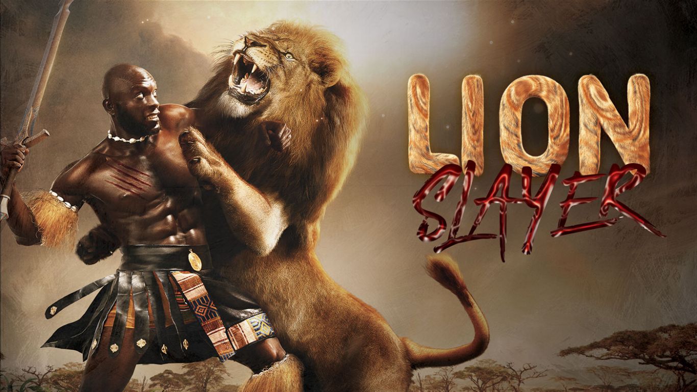 The Lion Slayer (African Warrior Vs Lion) - David-Josué : Artiste ...
